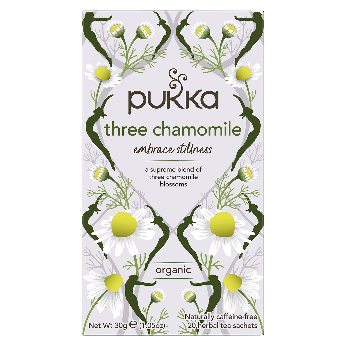 Pukka Three Chamomile 20 Tea sachets - Natural Health Products